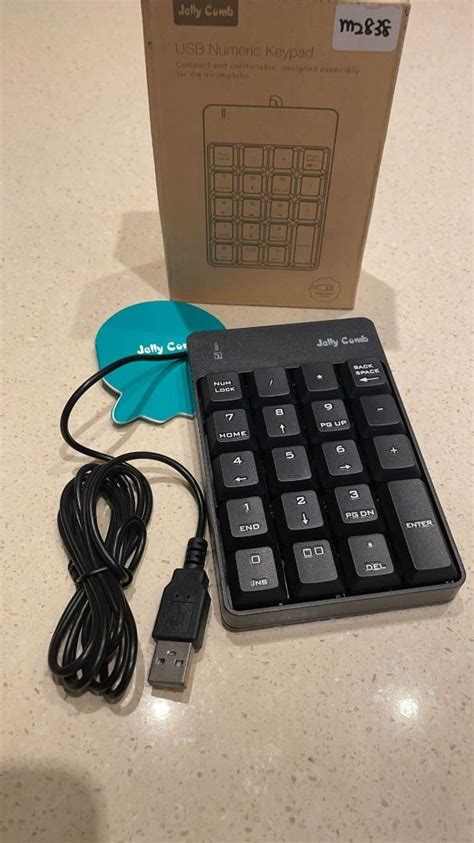 1551 USB Numeric Keypad Jelly Comb 19 Key Wired Mini Number Keyboard For Laptop Desktop