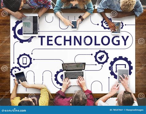 Technology Connecting Cloud Network Concept Stock Image Image Of