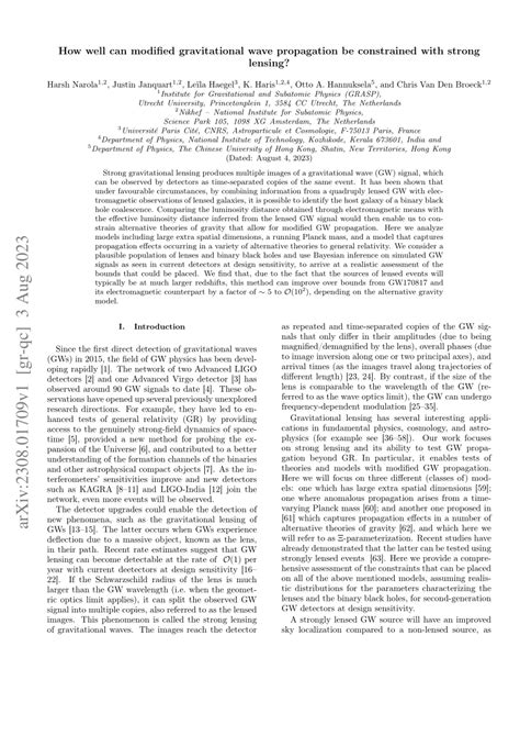 Pdf How Well Can Modified Gravitational Wave Propagation Be