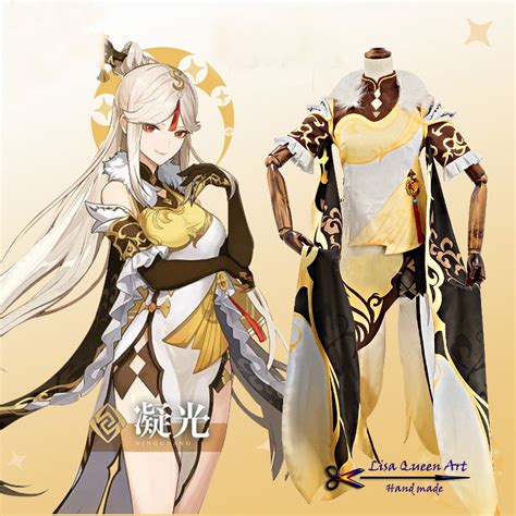 Genshin Impact Ningguang Cosplay Costume Ningguang Game Dress