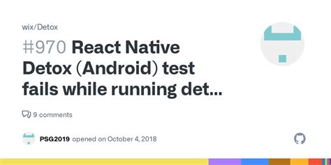 React Native Detox Android Test Fails While Running Detox Test