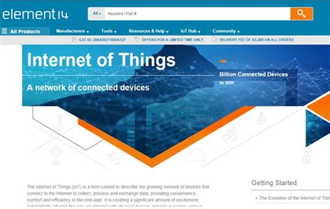 Element14 IoT Hub Provides New Insight And Technical Articles For IoT Developers