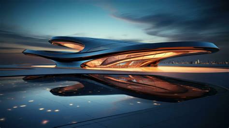 Visualizing Futuristic Architecture With An Abstract 3d Render Check