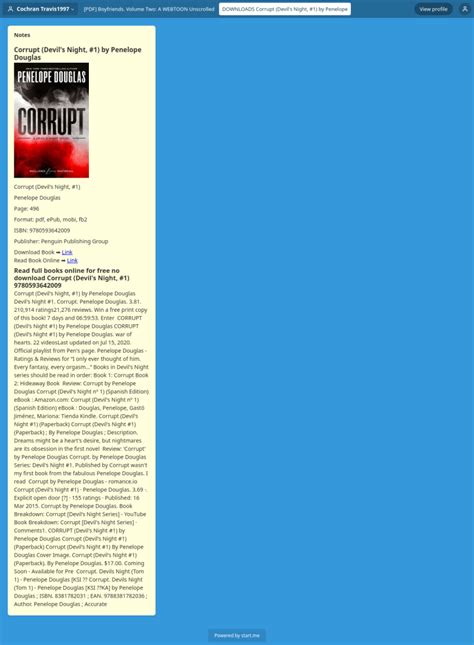 DOWNLOADS Corrupt Devil S Night 1 By Penelope Start Me