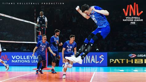 Best Volleyball Long Rally Mens Vnl 2019 Youtube