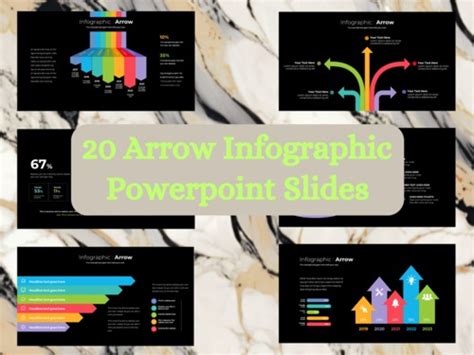 20 Editable Arrow Infographics Powerpoint Slides Tradebit