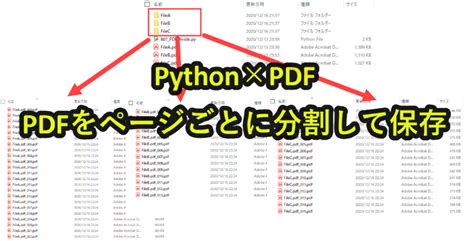 Pythonでフォルダ内のpdfをページ毎に分割して保存pypdf2
