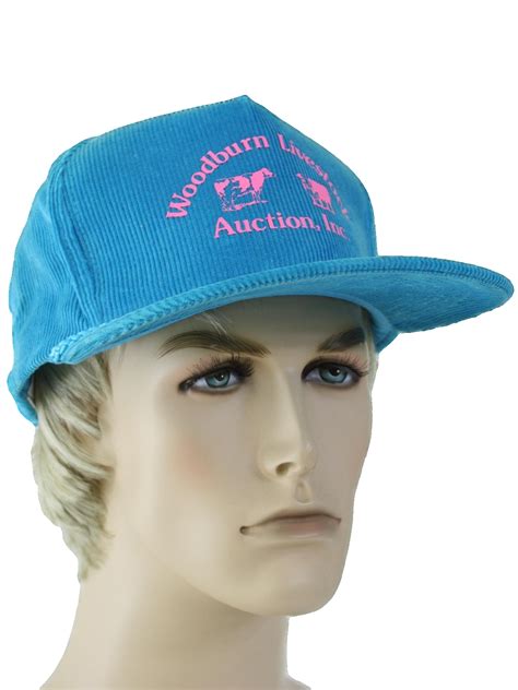 1990 S Unisex Corduroy Baseball Trucker Hat 18