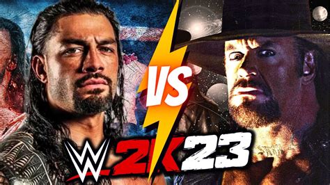 بهترین دوره اندرتیکر مقابل قویترین رومن رینز بازی کشتی کج 2023 Youtube