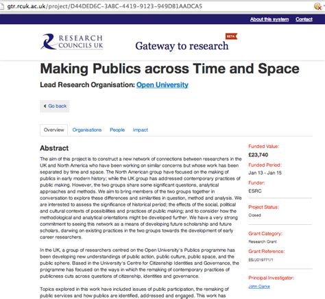 First Dabblings With The Gateway To Research Api Using Openrefine Ousefulinfo The Blog