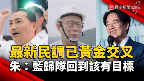 最新民調已黃金交叉！ 朱：藍軍歸隊回到該有目標｜寰宇新聞 Globalnewstw Youtube