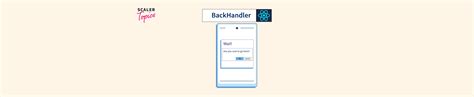 BackHandler React Native Scaler Topics