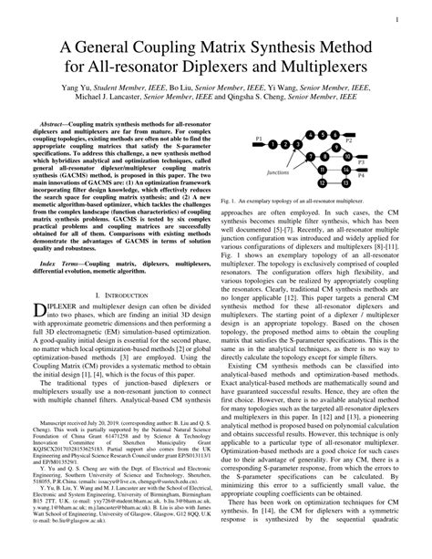 Coupling Matrix Synthesis Mertqbbs