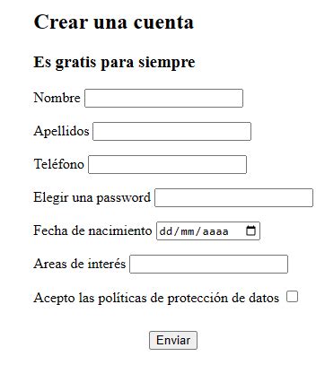 Ejercicios De Formularios Web