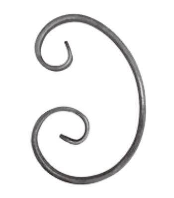 C016 Forged Steel Offset C Scroll US Metal Designs