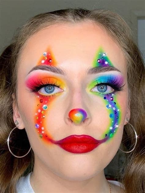 Womens Clown Makeup Easy Clown Makeup Circus Makeup Carnival Makeup