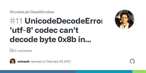 Unicodedecodeerror Utf 8 Codec Cant Decode Byte 0x8b In Position 1 Invalid Start Byte