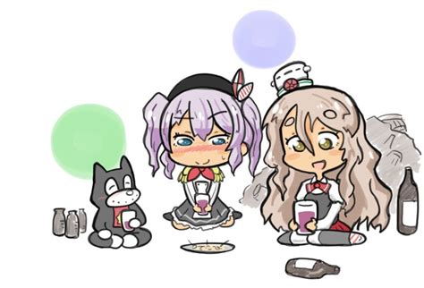 Daigorou 42036928 Kashima Kancolle Pola Kancolle Kantai Collection 2girls Beret