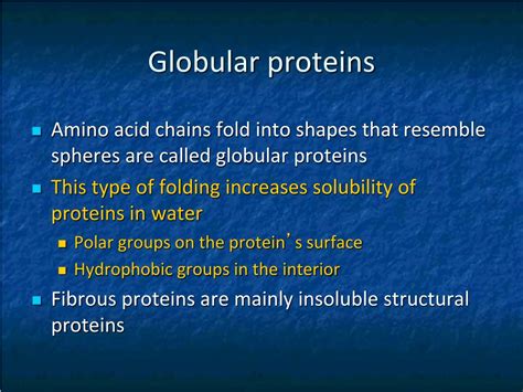 Ppt Globular Proteins Powerpoint Presentation Free Download Id 2128181