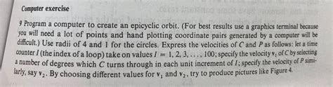 Solved Computer Exercise 9 Program A Computer To Create An