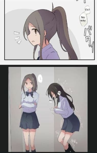 Desperate Girl In Line Wets Herself Omorashi Doujins Omorashi