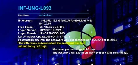 Password Expiry Script Working With Bginfo Programming And Development Spiceworks Community