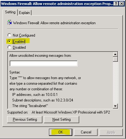 Use Group Policy To Enforce Windows Firewall Configuration Windows Spiceworks Community