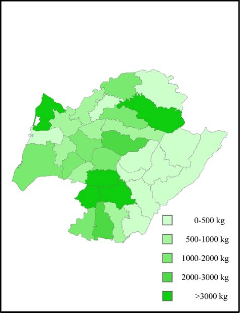 Geographic Distribution Of Grade I Soil Yield Download Scientific Diagram