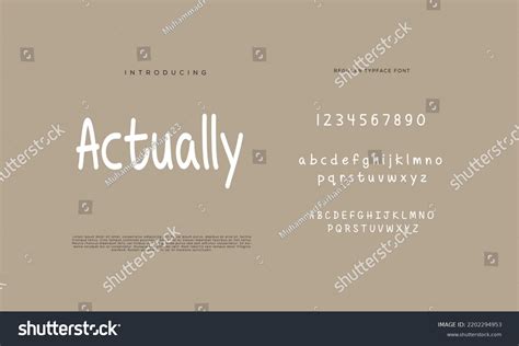 Handwritten Script Font Hand Drawn Brush Stock Vector Royalty Free 2202294953 Shutterstock