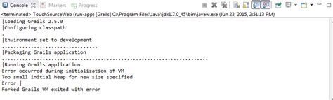 Java Groovy Grails Tool Suite Too Small Heap Size But Only On Debug Stack Overflow