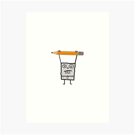 Spongebob Doodlebob Art Print By Lsax235 Redbubble