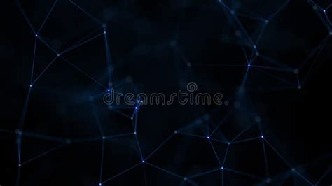 Dark Blue Plexus Data Technology Background Animation Stock Video Video Of Shiny Modern