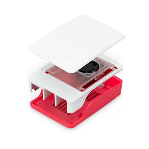 Case Para Raspberry Pi 5 Com Cooler Branco Acessórios Para