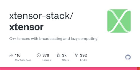 GitHub Xtensor Stack Xtensor C Tensors With Broadcasting And Lazy Computing