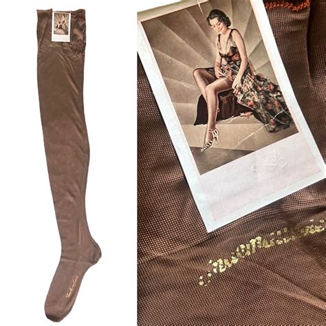 Womens Seamed Stockings Etsy
