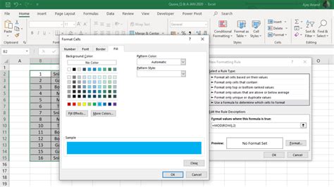 How To Shade Alternate Rows In Excel XL N CAD