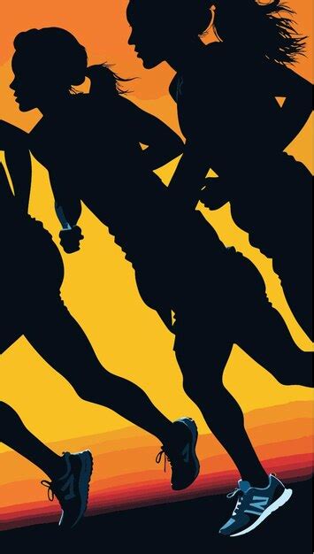 Premium Ai Image Running Vector