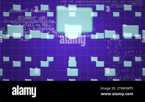 Digital Animation Of Squares Forming A Digital Lock With A Digital