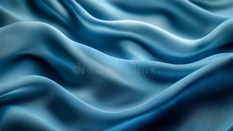 Elegant Blue Fabric Texture With Soft Flowing Waves Design Stock Image Image Of Fluid Luster