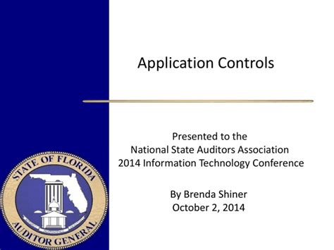 application controls and auditing presentation