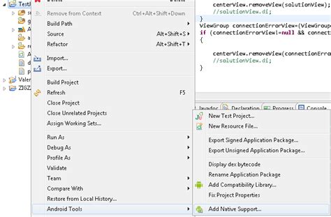 Creating Your First Android Jnindk Project In Windows Eclipse With Sequoyah