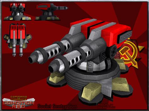 Soviet Sentry Gun Image Cnc Condition Red Mod For Candc Red Alert 3 Mod Db