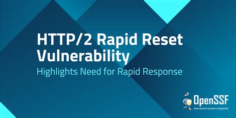 2 Rapid Reset Vulnerability Highlights Need For Rapid Response