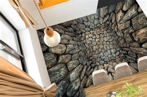 3d Stone Cave 6528 Floor Wallpaper Murals Self Adhesive Etsy