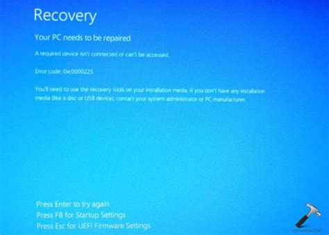 Fix Error Code 0xc0000225 On Windows 11