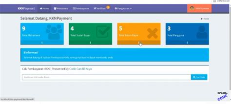 Source Code Aplikasi KKN Payment Berbasis Website PHP ID Blog