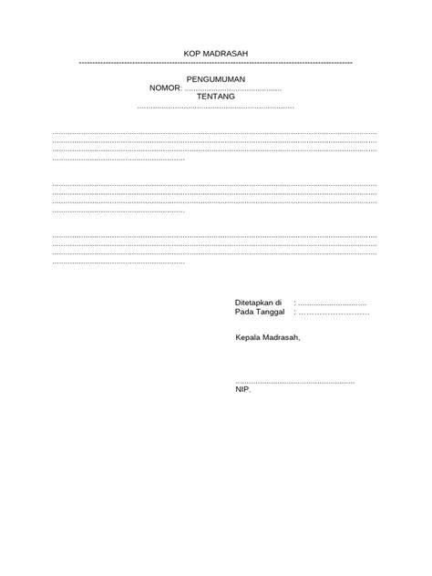 6 14 Template Pengumuman Pdf