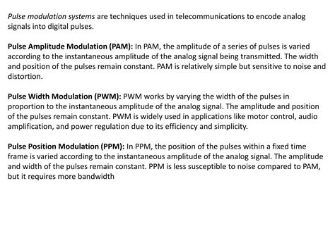 pulse modulation system pam pwm ppm pptx