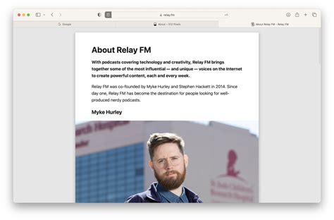 Ventura Safari V16 Reader Mode 512 Pixels
