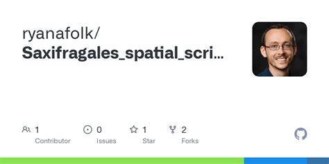 Github Ryanafolksaxifragalesspatialscripts